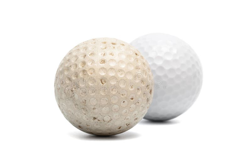 Esfera De Golfe Velha E Nova Foto de Stock - Imagem de couro, ninguém ...