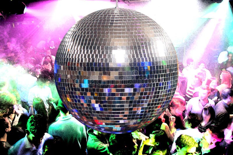 Esfera do disco imagem de stock. Imagem de discoteca, assoalho - 7674003