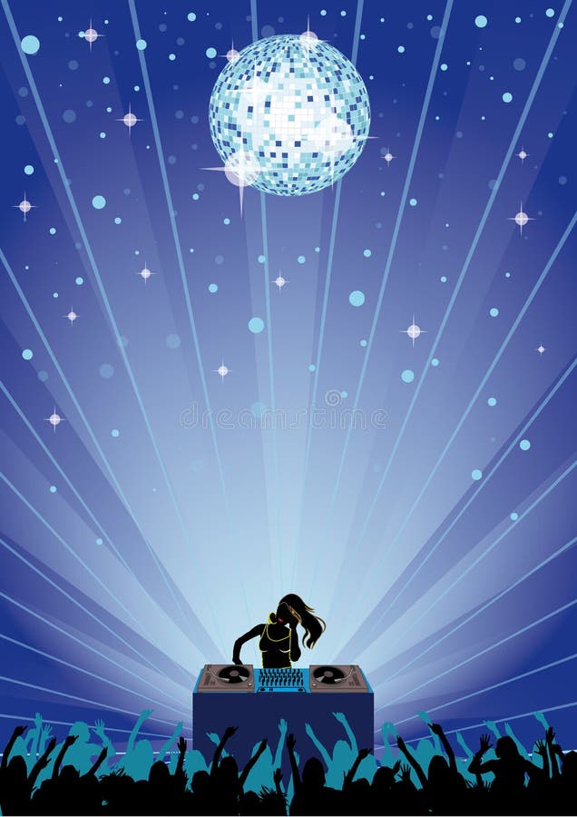 Esfera Do Disco Do DJ Do Insecto Do Partido Do Disco Ilustração do ...