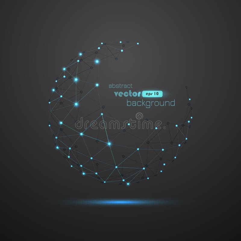 Esfera Geométrica Abstrata Do Vetor Ilustração do Vetor - Ilustração de ...