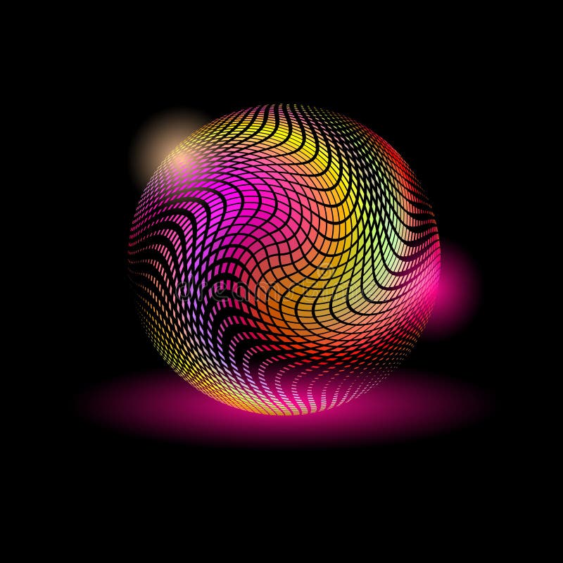 Esfera del color stock de ilustración. Ilustración de anaranjado - 5483543