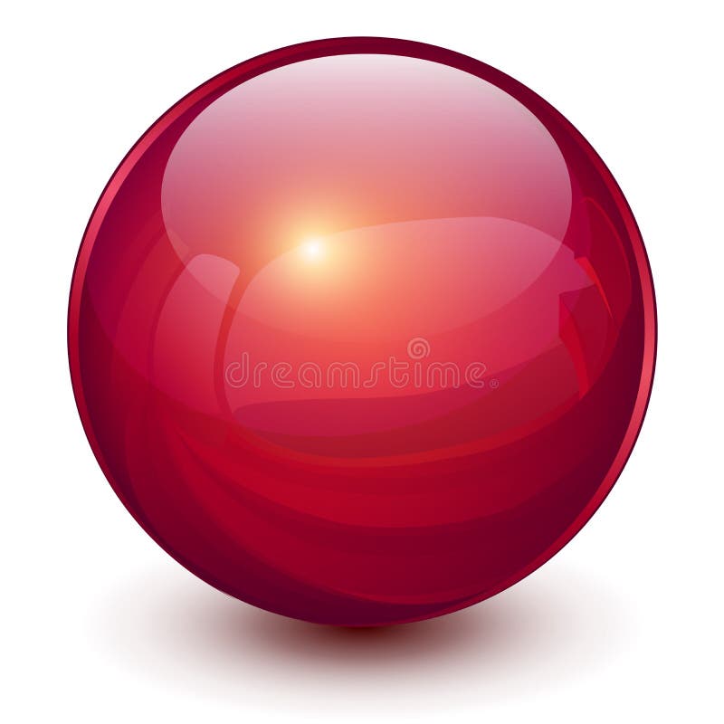 Esfera Del Rojo Del Vector Ilustraciones Stock, Vectores, Y Clipart ...