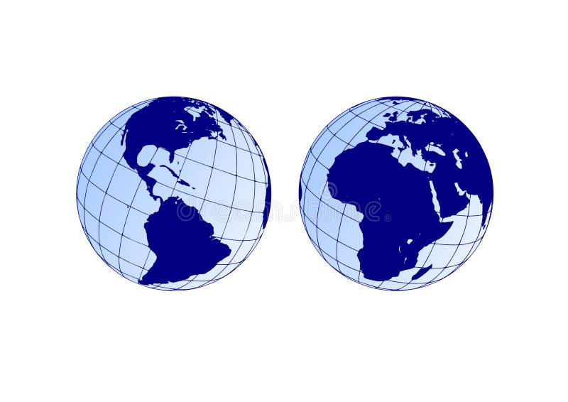 Esferas De La Tierra Del Planeta Foto de archivo - Ilustración de globo ...