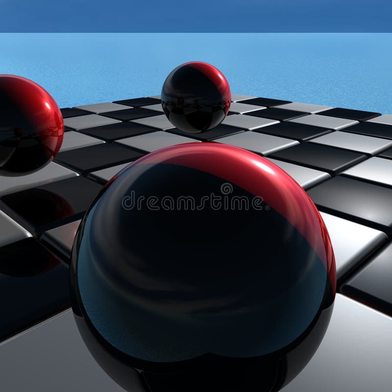 Esferas de objetos ilustração stock. Ilustração de retro - 4304783