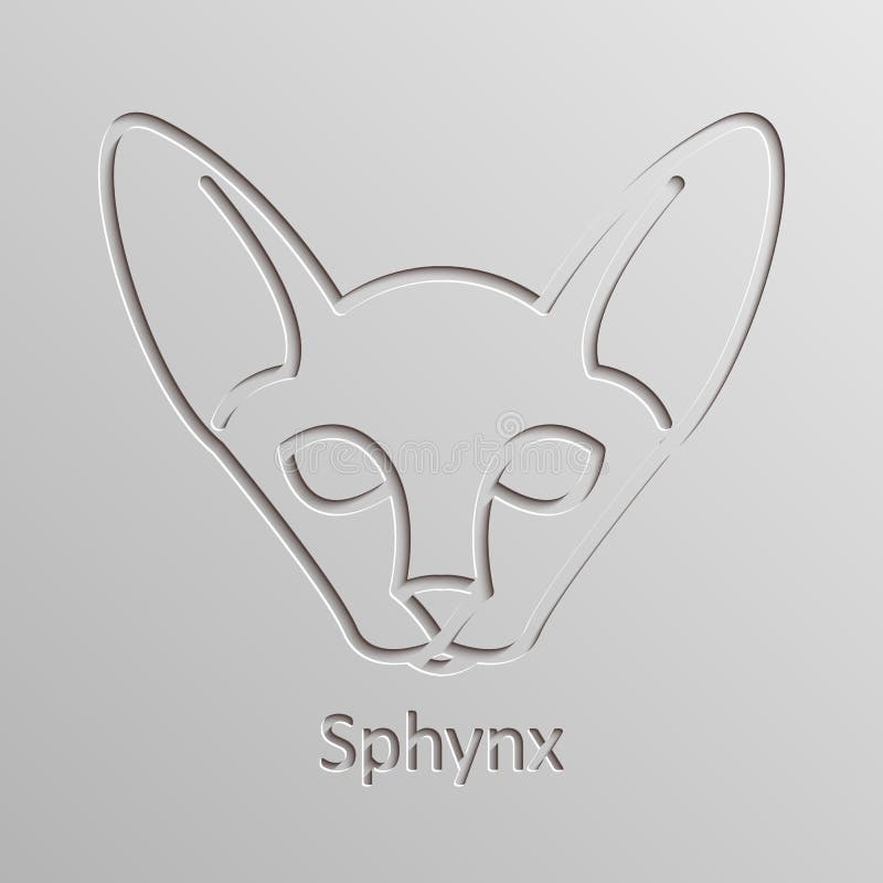 Esfinge ilustración del vector. Ilustración de doméstico - 108344726