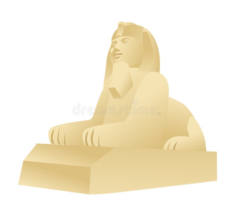 Esfinge stock de ilustración. Ilustración de humano, egipto - 9650399