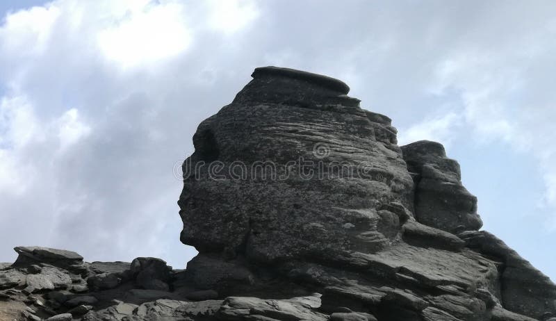 Esfinge en Bucegi Rumania imagen de archivo. Imagen de viejo - 125839663