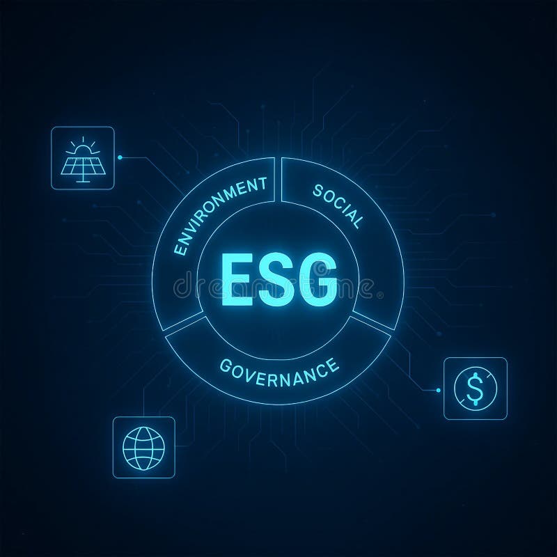 ESG Concept Visualization – Environment, Social, and Governance Model ...