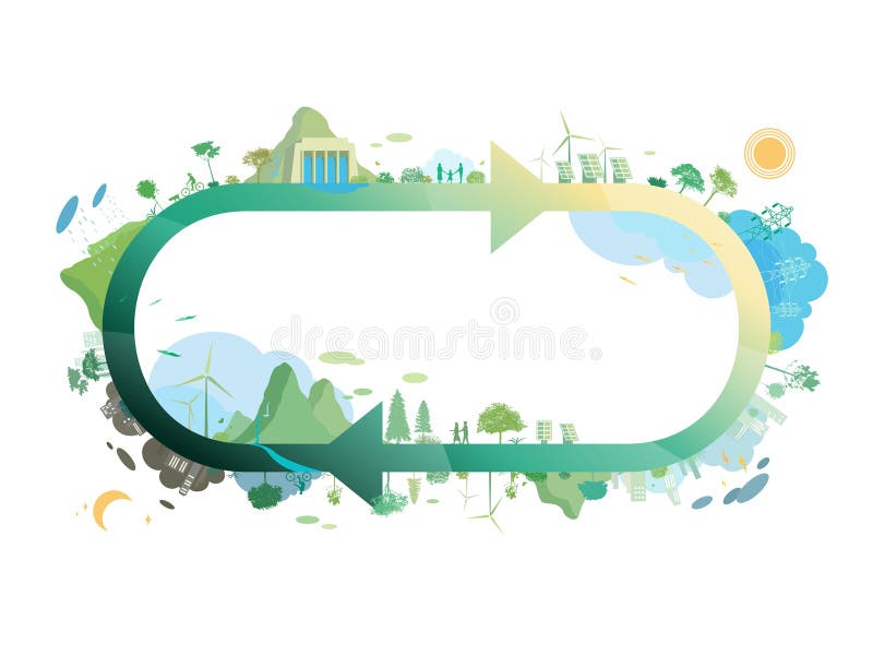 ESG and ECO Friendly Community Rectangle Frame Its Suit To Add Words ...