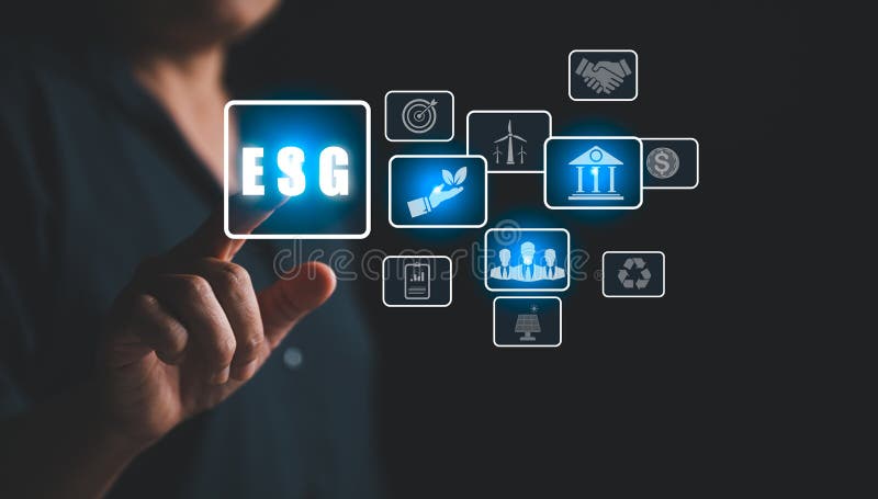 ESG Environmental Social Governance Business Strategy Investing Concept ... ESG Environmental Social Governance Business Strategy Investing Concept ...