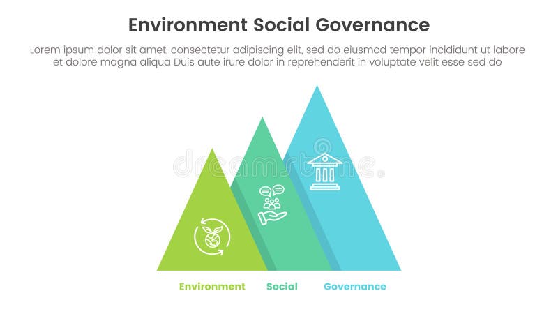 Esg Environmental Social and Governance Infographic 3 Point Stage ...