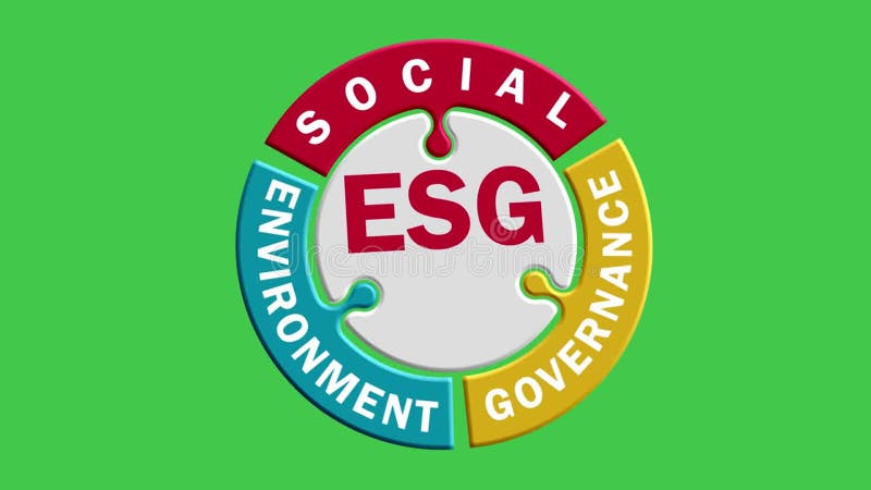 ESG. Environmental Social Governance. 4K Animation. Stock Footage ...