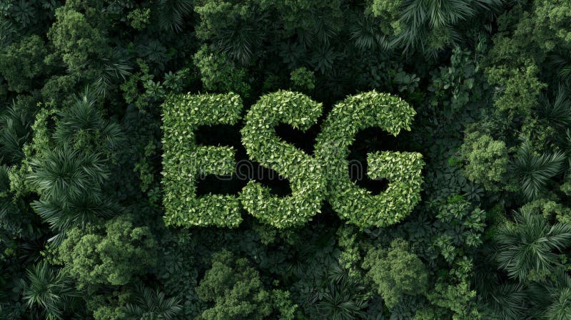 ESG Formed with Lush Green Foliage Surrounded by Dense Forest Canopy ...