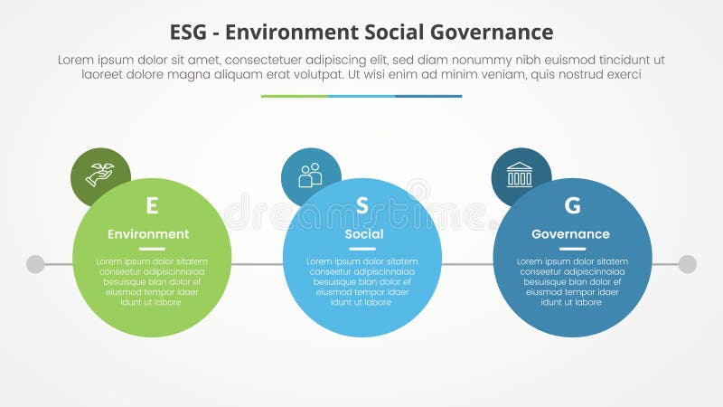 ESG Frameworks Infographic Concept for Slide Presentation with Big ...