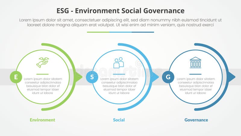 ESG Frameworks Infographic Concept for Slide Presentation with Big ...