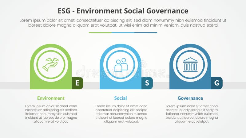 ESG Frameworks Infographic Concept for Slide Presentation with Creative ...