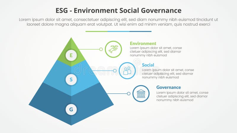 ESG Frameworks Infographic Concept for Slide Presentation with 3d ...
