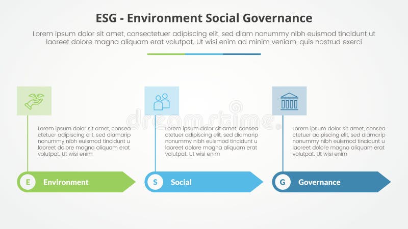 ESG Frameworks Infographic Concept for Slide Presentation with ...