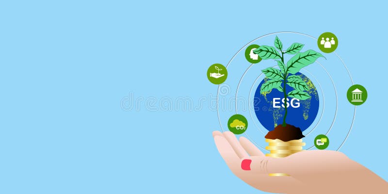ESG Vector Icon Concept in Hand for Environmental, Social and ... ESG Vector Icon Concept in Hand for Environmental, Social and ...