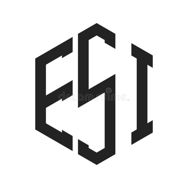 ESI Logo Design. Initial Letter ESI Monogram Logo Using Hexagon Shape ...