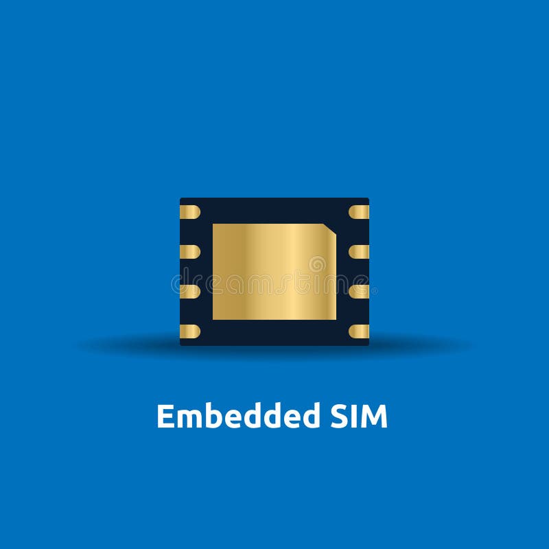 ESIM Embedded SIM Card Icon Symbol Concept. New Chip Mobile Cellular ... ESIM Embedded SIM Card Icon Symbol Concept. New Chip Mobile Cellular ...