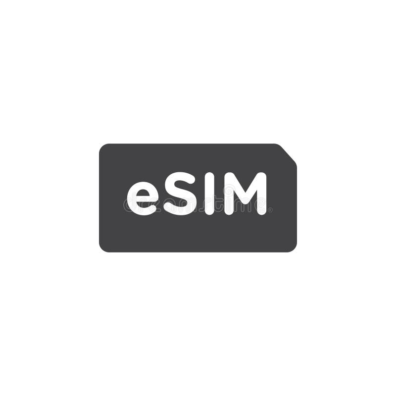 ESIM Icon Flat Simple Outline Set Stock Illustration - Illustration of ...
