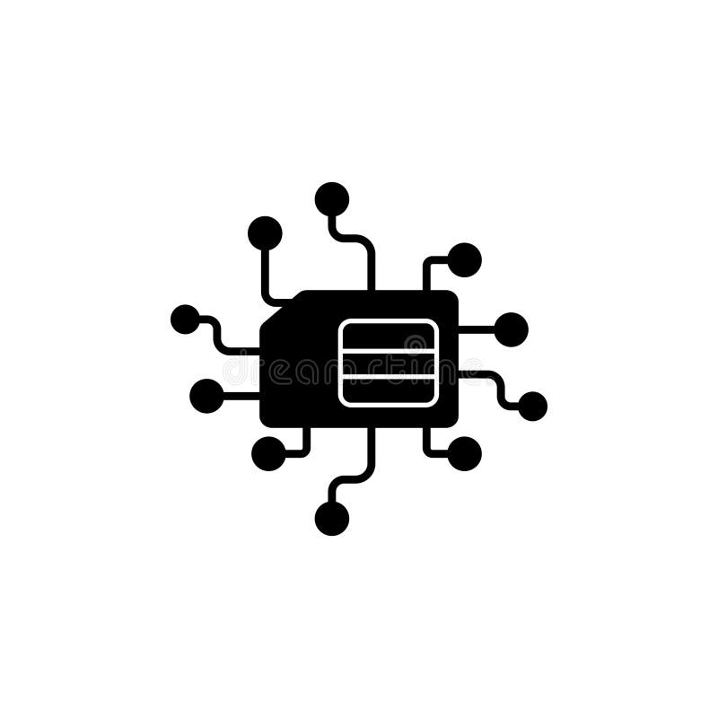 ESIM Icon Set. Smartphone Digital Virtual Sim Vector Symbol. E Simcard ...