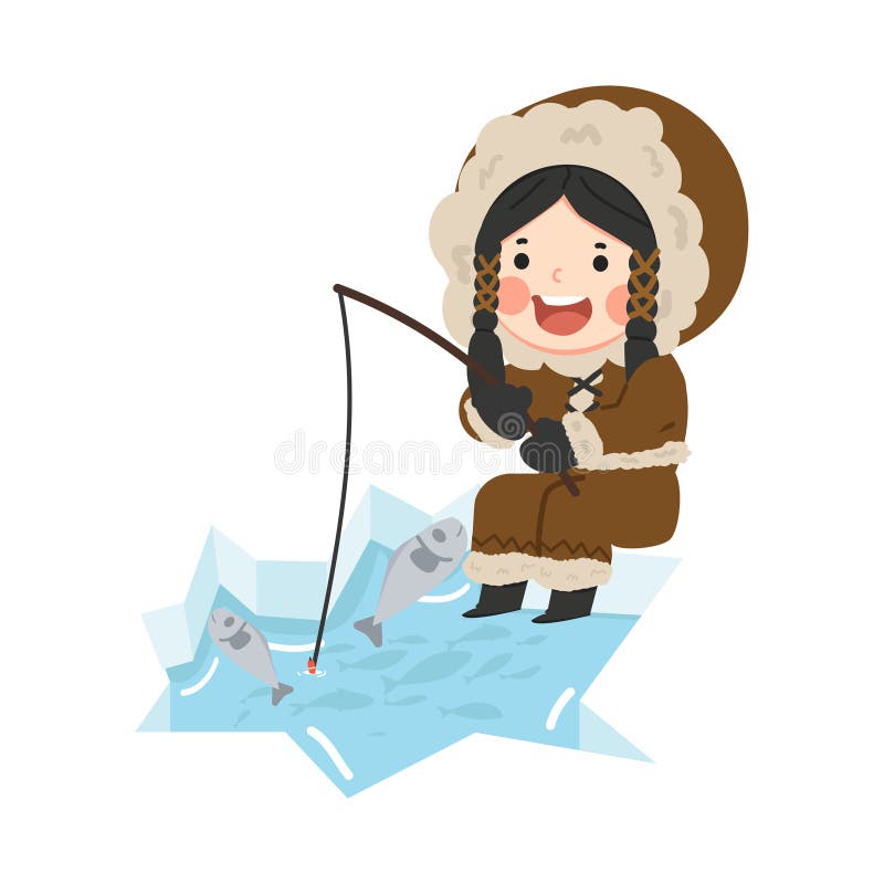 Ice Fishing Man Cute Stock Illustrations – 50 Ice Fishing Man Cute ...