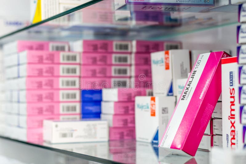 Eskisehir, Turkey - June 14, 2017: Different Types of Medicines and ...