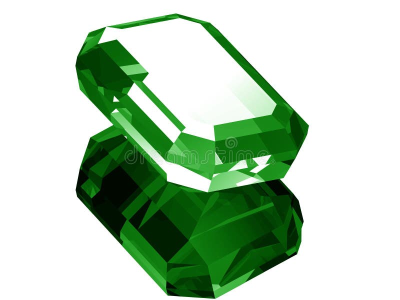 Esmeralda 3d stock de ilustración. Ilustración de ordenador - 4089434