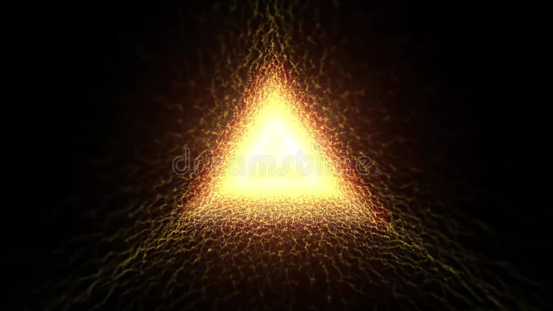 Esoteric Energy,Animation of a Glowing Neon Triangle.Light Triangle ...