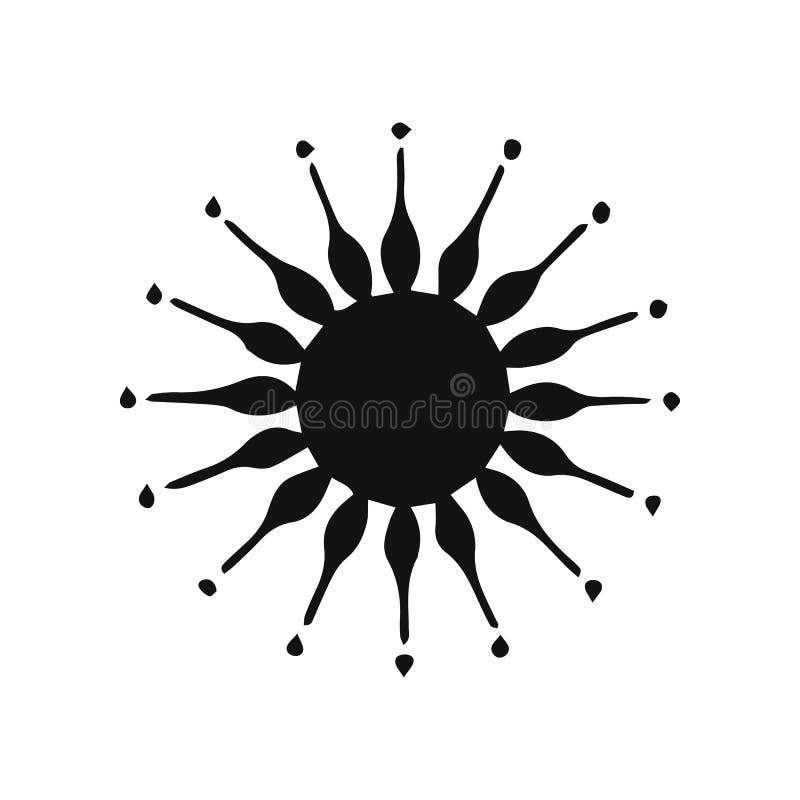 Esoteric Symbols Sun. Alchemy Mystical Magic Elements for Prints ...