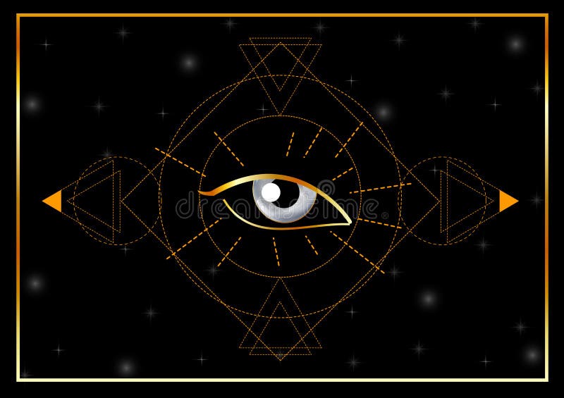 Esoteric Third Eye of Providence in Magical Orbs and Triangles in Space ...