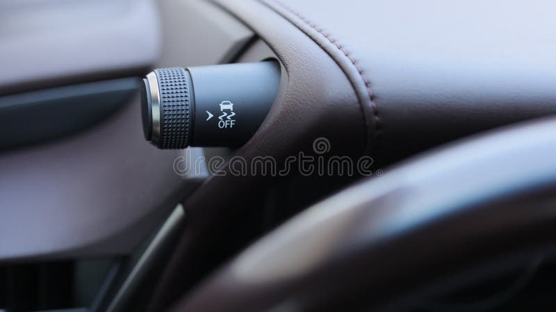 ESP Button Electronic Stability Program Control. Interior Detail of a ...