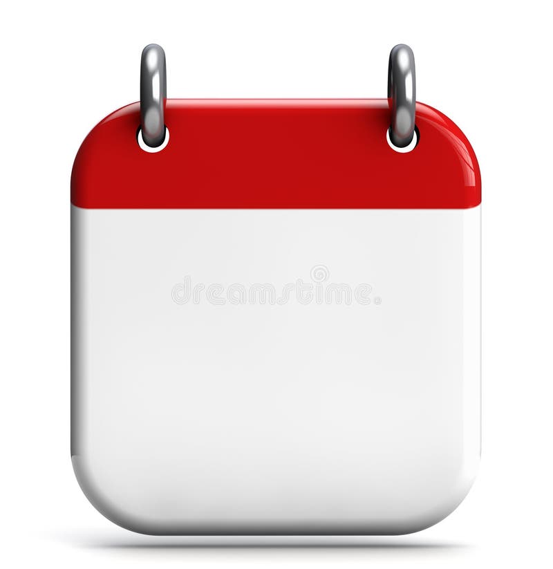 Conjunto De Iconos De Calendario En Blanco Ilustración del Vector ...