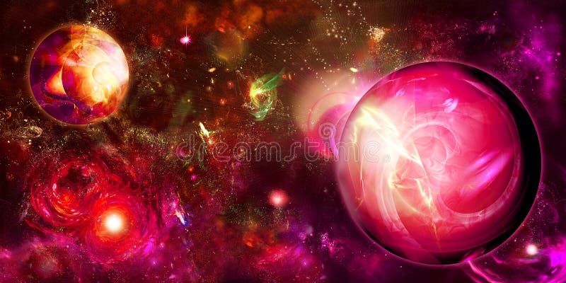 Espacio rojo stock de ilustración. Ilustración de astral - 10602718