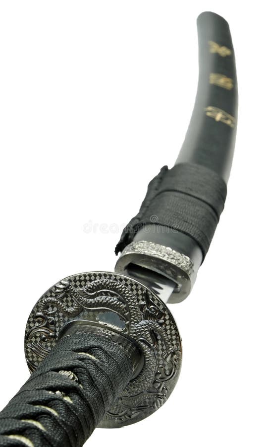 Espada preta do samurai imagem de stock. Imagem de forte - 17526797