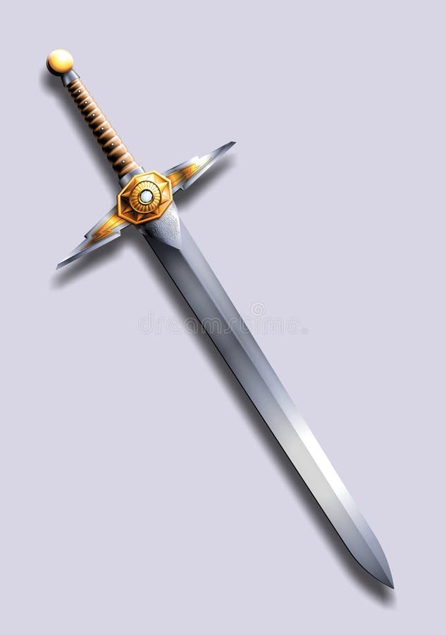 Espada - relámpago stock de ilustración. Ilustración de hierro - 23329564