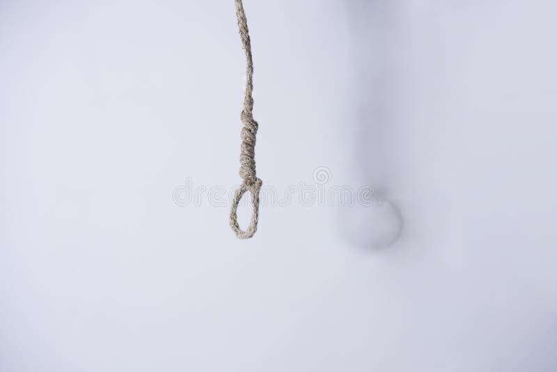 Cuerda De La Horca Con El Nudo Imagen de archivo - Imagen de simbólico ...