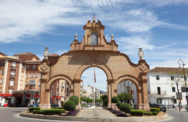 Porta de Estepa, Antequera foto de stock. Imagem de espanha - 53712826