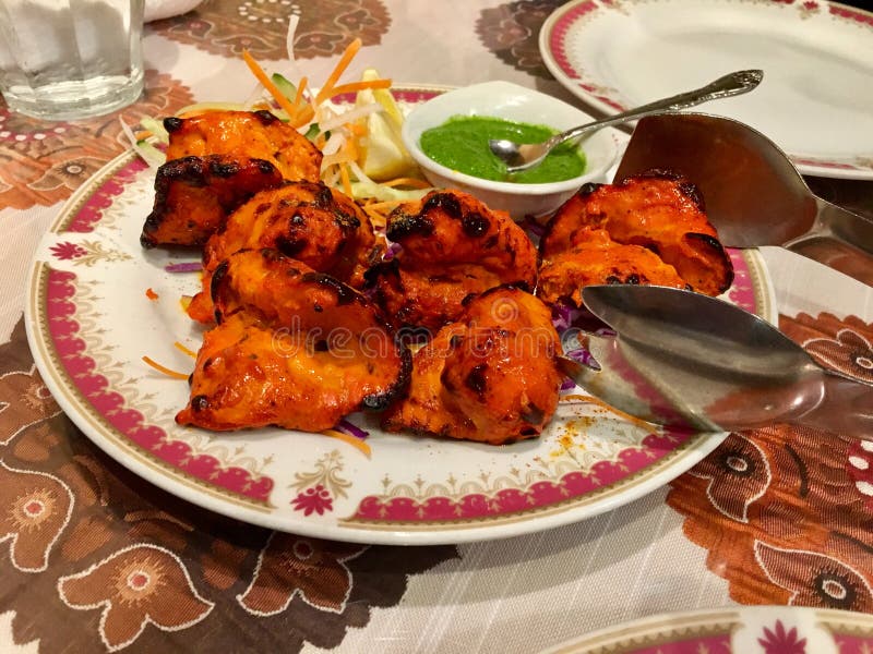 Especia India De La Comida Del Tikka Del Pollo Foto de archivo - Imagen ...