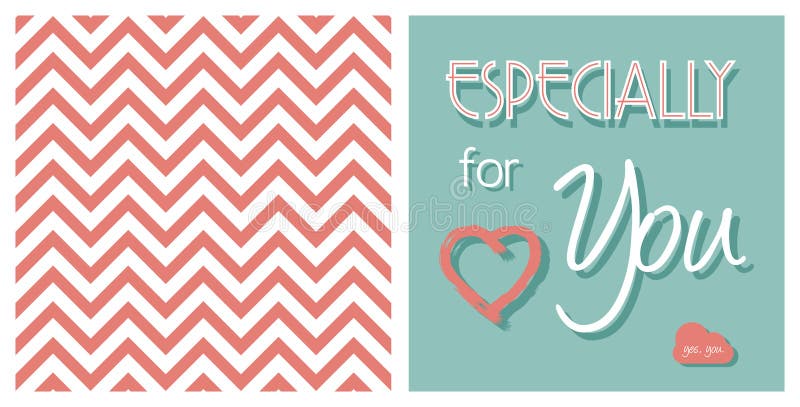 Especially for you card stock vector. Illustration of lettering - 215667518