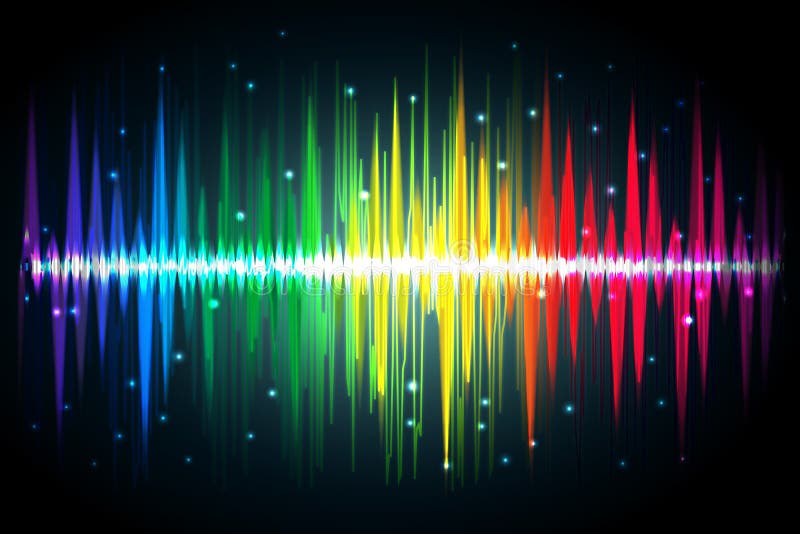 Espectro del volumen stock de ilustración. Ilustración de mezcla - 21643763