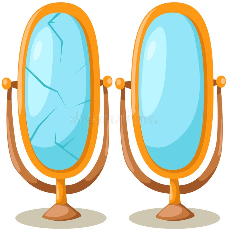 Espejo ilustración del vector. Ilustración de vector - 21064442
