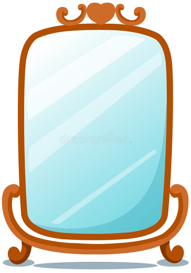 Espejo oval ilustración del vector. Ilustración de vector - 15096151