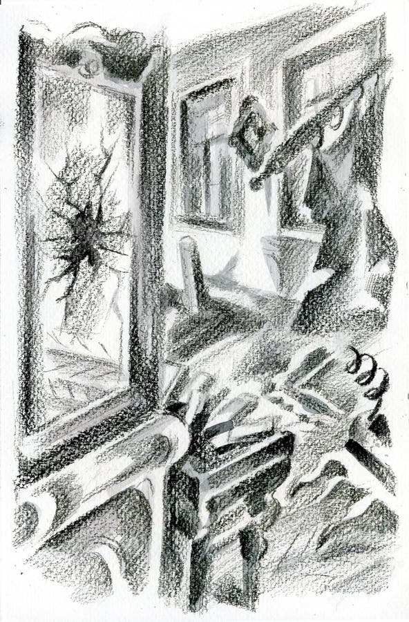 Espejo Roto En Fondo Blanco Ilustración del Vector - Ilustración de ...