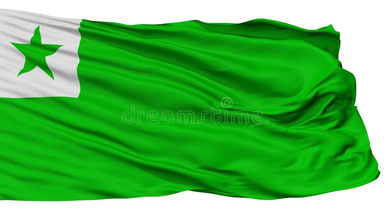 Esperanto Flag, Isolated on White Stock Illustration - Illustration of ...