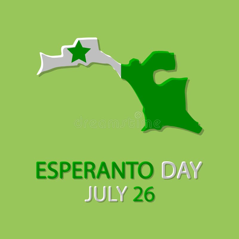 Esperanto map flag stock vector. Illustration of banner - 388679703