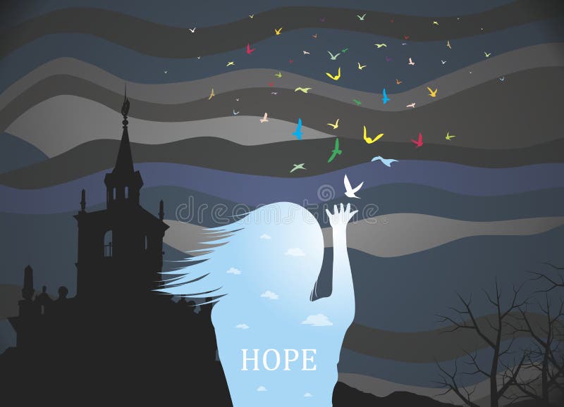Esperanza ilustración del vector. Ilustración de formato - 51350727