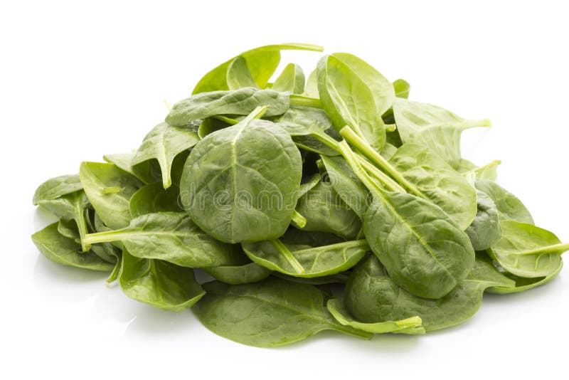 Espinaca En El Fondo Blanco Imagen de archivo - Imagen de espinaca ...